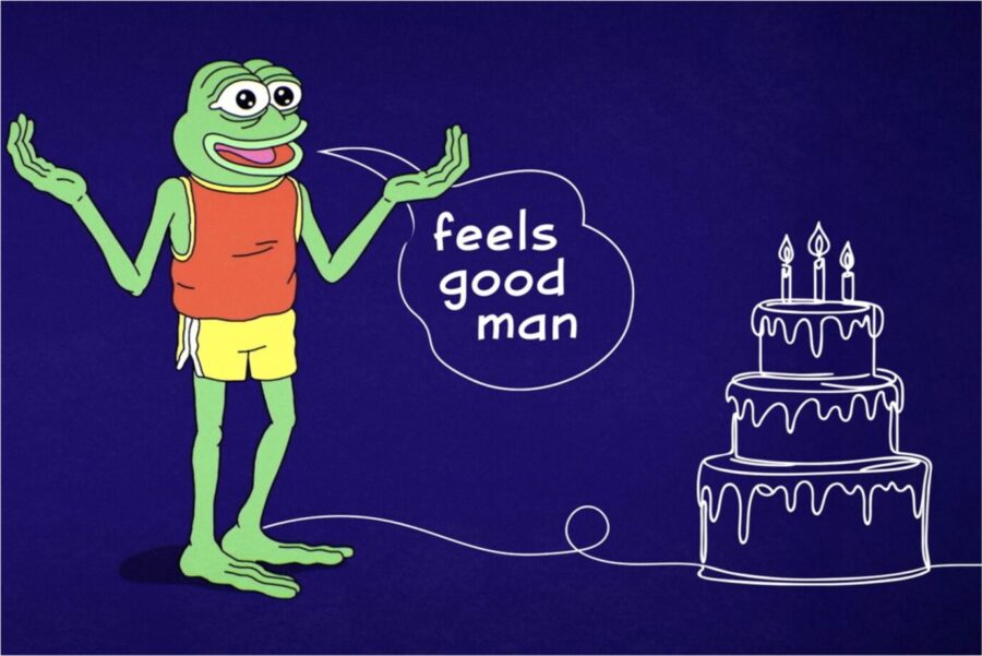 Pepe der Frosch wird 20